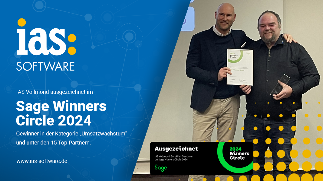 IAS Vollmond ausgezeichnet im Sage Winners Circle 2024